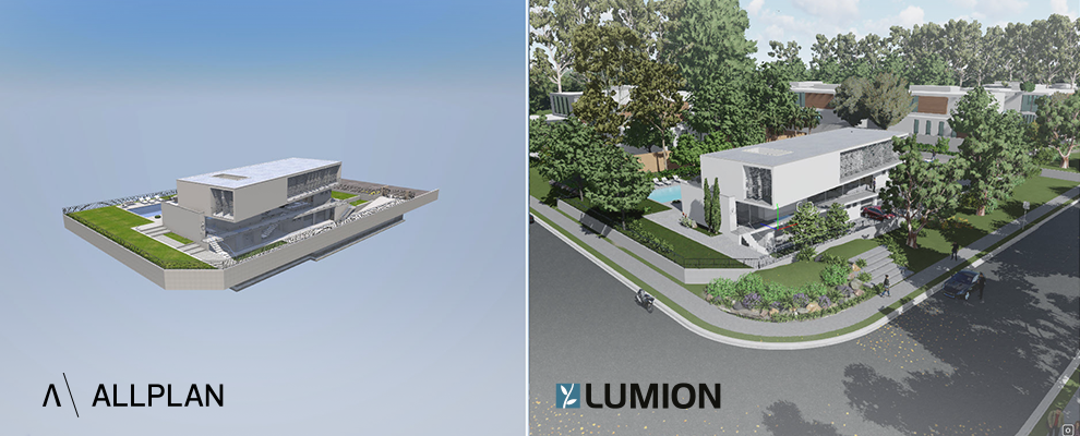 Allplan Modelle schnell und hochwertig visualisieren mit Lumion LiveSync